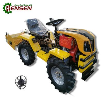 China 4WD Diesel Garden Tractor 12hp Single Cylinder 4x4 Mini Tractor with CE Certification for sale