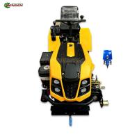 China 4WD Convertible Gasoline Mini Tractor 18hp with Potato Seeder CE Certified for sale
