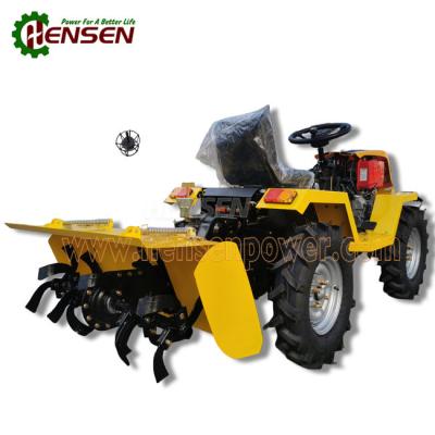 China 12hp to 18hp 4x4 Diesel Utility Tractor with Back Rotary Tiller for sale