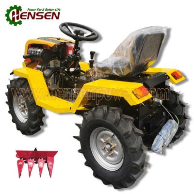 China Agricultural Small Diesel Tractor 12 HP Mini Tractor with Reaper CE Certified 4WD for sale