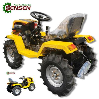 China Agricultural Multi-function Tractor 12hp Diesel Mini Tractor 4WD CE Certified for sale