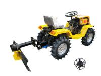 China 4x4 Mini Diesel Tractor 12hp Multifunction Garden Tractor with Soil Leveler for sale