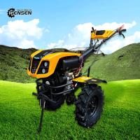 China Gear Driven Diesel Mini Tiller 100mm Deep 10HP Cultivator with PTO for sale
