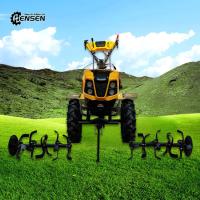 China Gear Driven Diesel Mini Tiller 100mm Deep 10HP Cultivator with PTO for sale