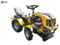 China 4x4 Gasoline Mini Tractor 18hp with 3 Disc Mower for Orchard Lawn Mowing for sale