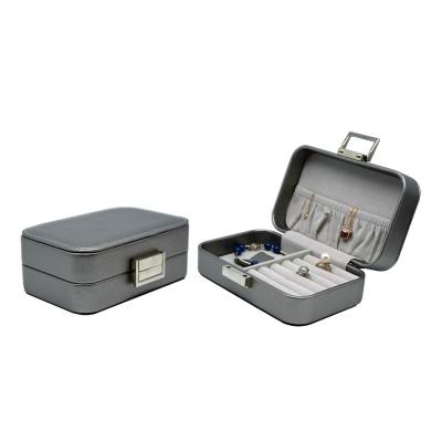 China Handmade Craft Soft Velvet Portable Travel Jewelry Box for sale