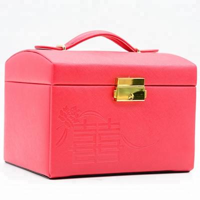 China New come luxury empty jewellery box suppliers PU leather jewelry storage box for sale