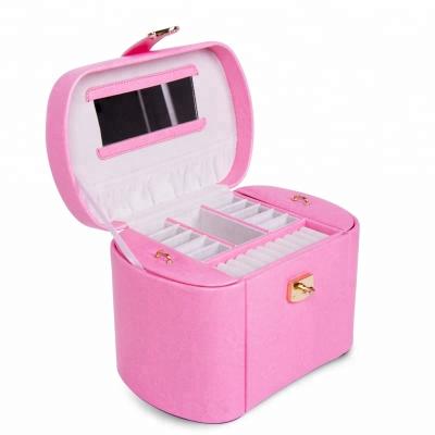 China Handled Decorative Storage Boxes , Large Jewelry Display Cases For Retail Stores for sale