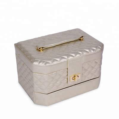 China 3 Layer Gift Packaging Luxury Jewelry Box For Retail Display Easy To Use for sale