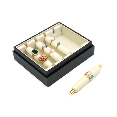 China High Grade Pu / Leather Jewelry Display Box / Trays Stackable For Storage for sale