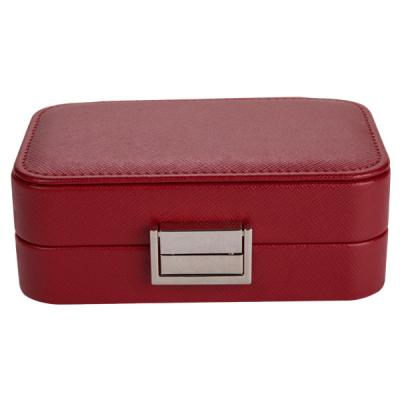 China Multi Functional Leather Travel Jewellery Box , Easy To Carry Mini Travel Jewellery Case for sale