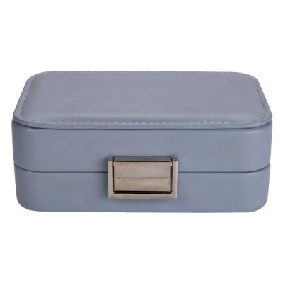 China Ring / Cosmetics Portable Travel Jewelry Box Square Shape Easy To Take for sale