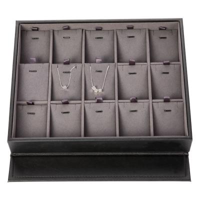 China Pendants Leather Jewelry Tray , Wear Resistant Stackable Jewelry Organizer for sale