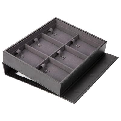 China See Goods Tray Drawer Jewelry Display Box Black Color Easy To Storage Durable for sale