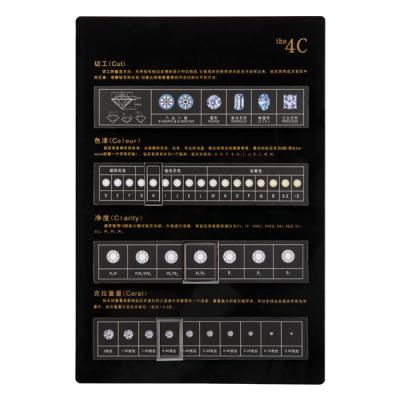 China Acrylic Black Diamond 4c Chart Smooth Surface Durable Easy To Use Eco Friendly for sale