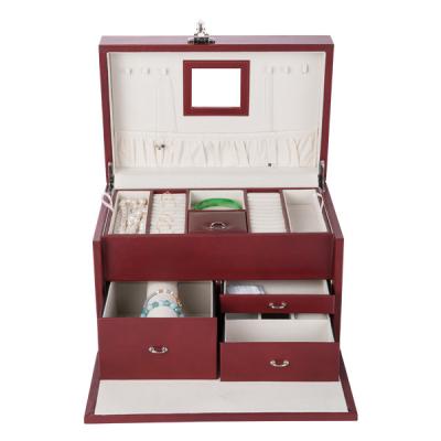China Storage Earring Organizer Box , Lockable Luxury Jewellery Packaging Boxes for sale