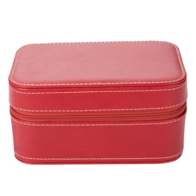 China Holiday Gift Leather Storage Case , Luxury Custom Lightweight Small Ring Box for sale
