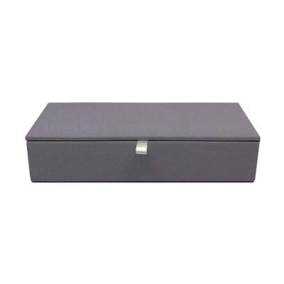 China Velvet Lining PU Leather Jewellery Packaging Boxes With Logo for sale