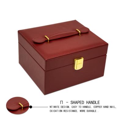 China Metal Fittings Velvet Inner Jewelry Packaging Case for sale