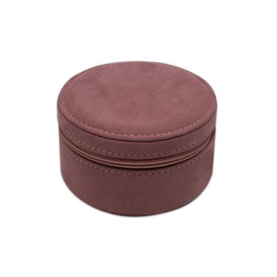 China Red Glass Lid 8*8*5cm Jewelry Storage Box With Handle for sale