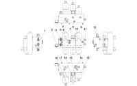 China 12533215 12533214 Telescopic/Twist-lock valve group  SDJ450.3.3.1A for  SANY  reacher stacker for sale