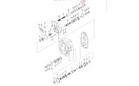 China 60285262 60K30114 O-ring 60285251 4501217 OUTPUT SHAFT Original spare parts   1205FT20640 for SANY Rough Terrain Crane for sale