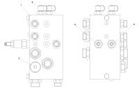 China A810201062339 Antiswing valve group SDJ450.3.1.2  for SANY Reacher Stacker for sale