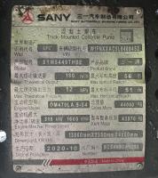 China 2020 SANY 56m Used Concrete Pump Truck  With Benz Chassis for sale