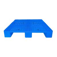 China Heavy Duty Small Stack Double Face HDPE Plastic Crate Pallet for Euro Pallet Market for sale