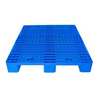 China Heavy Duty Small Stack Double Face HDPE Plastic Crate Pallet for Euro Pallet Market for sale