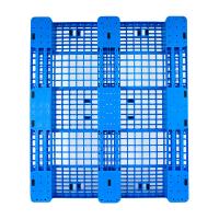 China Heavy Duty Small Stack Double Face HDPE Plastic Crate Pallet for Euro Pallet Market for sale