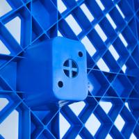 China ISO9001 Certified Plastic Flat Nine Feet HDPE Blue Pallet for Logistics Industry Storage for sale