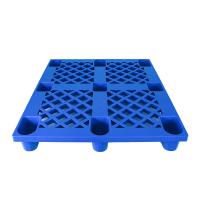 China ISO9001 Certified Plastic Flat Nine Feet HDPE Blue Pallet for Logistics Industry Storage for sale