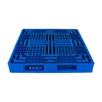 China 4-Way Entry Type Heavy Duty Plastic Pallet for 1-Tone Dynamic Load in Warehouse Storage for sale