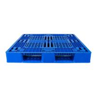 China 4-Way Entry Type Heavy Duty Plastic Pallet for 1-Tone Dynamic Load in Warehouse Storage for sale