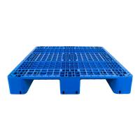 China Customized Logo PP Plastic Pallet Single Solid Flat Closed Deck for Dynamic Load 1.5tone for sale