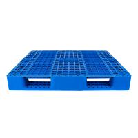 China Customized Logo PP Plastic Pallet Single Solid Flat Closed Deck for Dynamic Load 1.5tone for sale