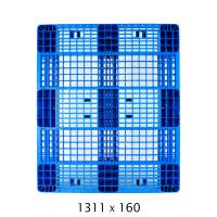 China Customized Logo 1300*1100*160mm Heavy Duty Plastic Pallet with High Load Capacity for sale