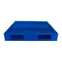 China Material Handling Double Faced Euro Standard Heavy Duty Plastic Pallet with Steel Bar for sale