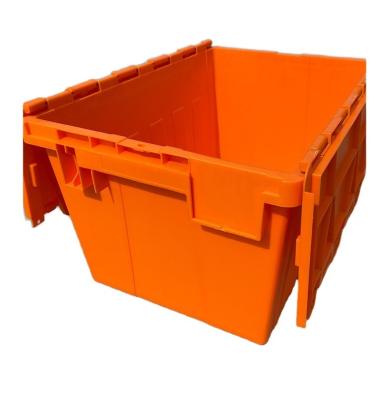 China Top Tote Reusable Solid Style Nestable PP Material Stackable Crate for Moving for sale