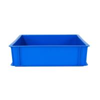 China Supermarket Plastic Fruit Stacking Crate with Customized Logo and Solid Material for sale
