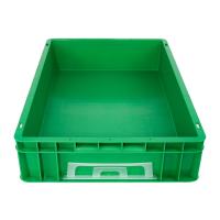 China Convenient Euro Standard Stackable Plastic Moving Box Containers with Solid Box Style for sale