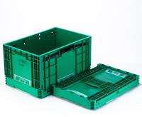 China Collapsible Storage Plastic Crate for Fruit Moving Customized Color Solid Box Style for sale