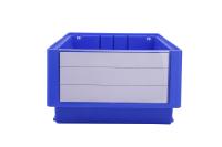 China Stackable Plastic Bin with Divider Shelf The Ultimate Warehouse Storage Solution for sale