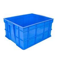 China Customized Color Stackable Plastic Storage Crate Solid Moving Crate Vegetable Plastic Turnover Box for sale