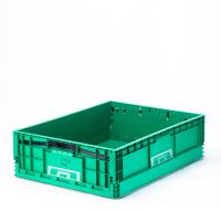 China 800x600x230mm Collapsible Plastic Vegetable Crate for Industrial Storage and Shipping for sale