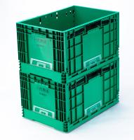 China PP Eco-Friendly Foldable Moving Container Stackable Turnover Plastic EU Folding Crate for sale