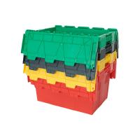 China Stackable Moving Box Plastic Storage Container with Lid Accetable OEM ODM for sale