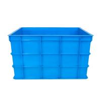 China Customized Logo Solid Box Plastic Stackable Storage Crate for Warehouse Management for sale