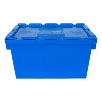 China Customized Logo PP Solid Box Shipping Stackable Nestable Plastic Container for Storage for sale